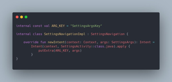 Multi-module Navigation Implementation