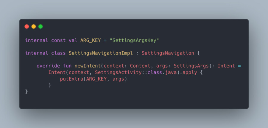 Multi-module Navigation Implementation